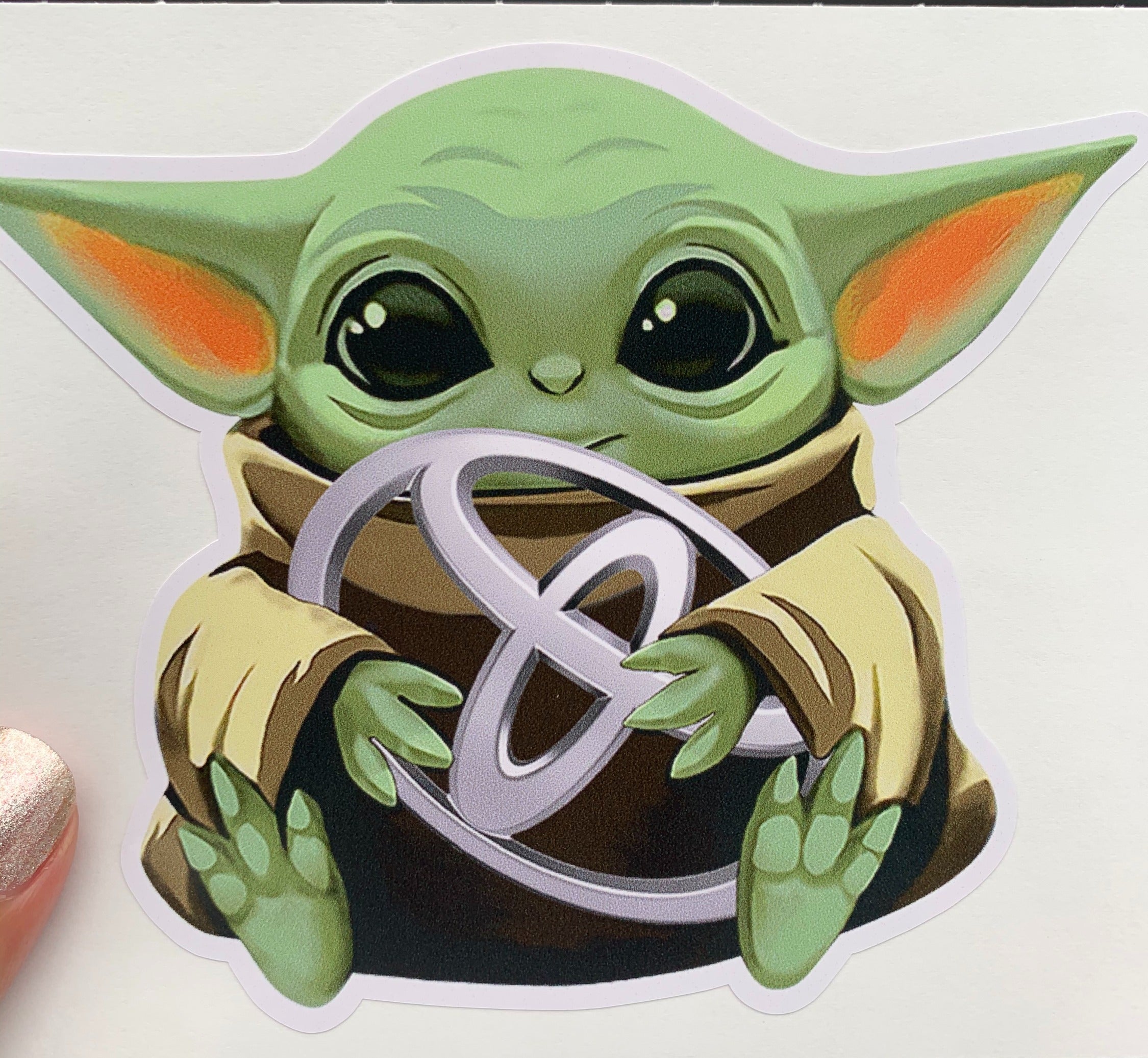 Baby Yoda (Grogu) Toyota Sticker